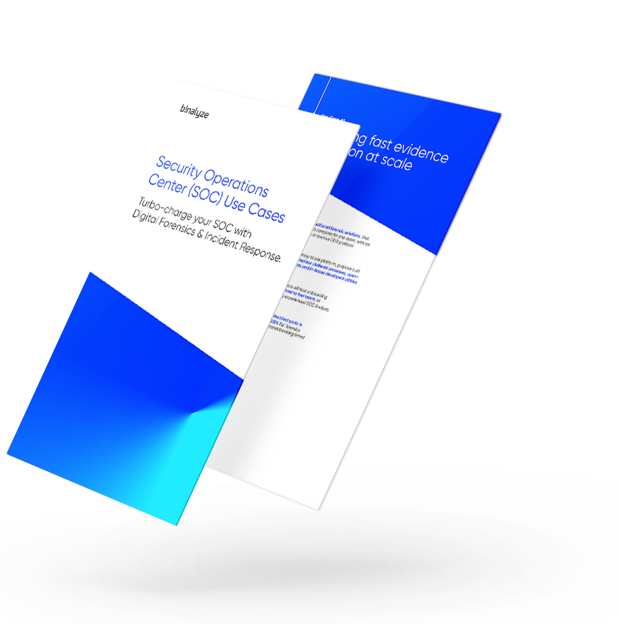 Download SOC Use Case - Binalyze